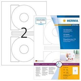 200 Herma CD-Etiketten 4471 weiß