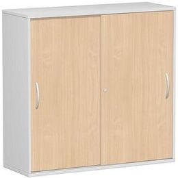 geramöbel geramöbel Schiebetürenschrank Flex, S-312353-BL lichtgrau, buche 2 Fachböden 120,0 x 42,5 x 118,2 cm