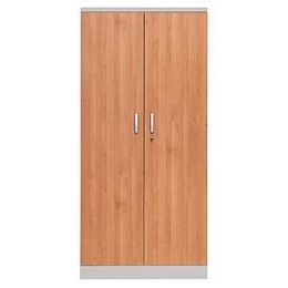 Gürkan Gürkan Stahlschrank 100121 erle, weißaluminium 92,0 x 42,0 x 195,0 cm, aufgebaut