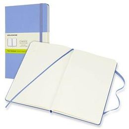 Moleskine Notizbuch Classic Collection fester Einband ca. DIN A5 blanko, hortensienblau Hardcover 240 Seiten