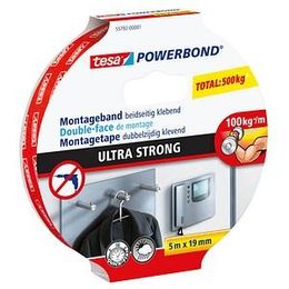 Tesa Montageband POWERBOND 55792 doppelseitiges Klebeband 19,0 mm x 5,0 m, 1 Rolle