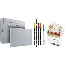 Tombow Florale Buchstaben Malset farbsortiert, 1 Set