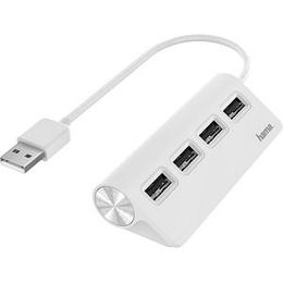 Hama USB-Hub 4-fach weiß