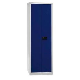 Bisley Stahlschrank Universal E782A04B6505 lichtgrau, oxofordblau 60,0 x 40,0 x 195,0 cm, aufgebaut