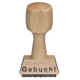 Neutral Textstempel "Gebucht"