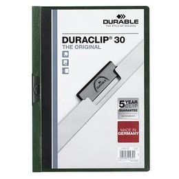 25 Durable Klemmhefter DURACLIP dunkelgrün