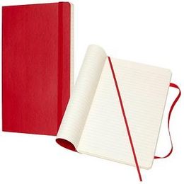 Moleskine Notizbuch Classic Collection ca. DIN A5 liniert, scharlachrot Softcover 192 Seiten