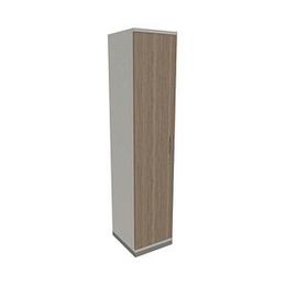 FM Aktenschrank Sidney, 4260429763849 weiß, eiche natur 4 Fachböden 40,0 x 44,2 x 186,9 cm