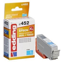 Edding EDD-452 cyan Druckerpatrone kompatibel zu EPSON T2632