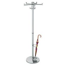 Kerkmann Kleiderständer Stilo 30690314 silber Metall 10 Haken 54,0 x 170,0 cm