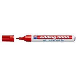 Edding 3000 Permanentmarker rot 1,5 - 3,0 mm, 1 St.