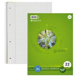 HOHENSTAUFEN 10 Staufen® Collegeblöcke green Lineatur 22 kariert DIN A4 Innenrand