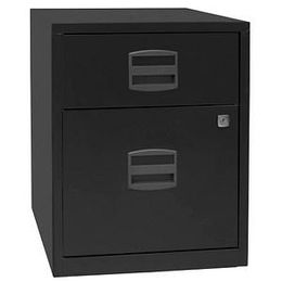 BISLEY Home Rollcontainer schwarz 2 Auszüge 41,3 x 40,0 x 52,8 cm