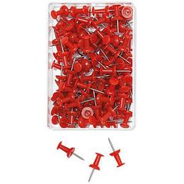 100 Wedo Pinnnadeln Diabolo rot