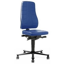 bimos Arbeitsdrehstuhl All-In-One blau Kunstleder