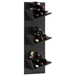 Vcm my home Weinregal Vinosi schwarz 33,0 x 25,6 x 106,5 cm