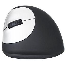 R-GO HE Ergo Vertical Mouse Größe M links Maus ergonomisch kabellos schwarz, silber