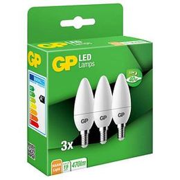 3 GP LED-Lampen Mini Candle E14 4,9 W matt