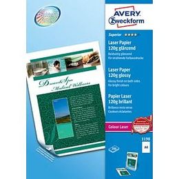 Avery Zweckform Fotopapier 1198 DIN A4 glänzend 120 g/qm 200 Blatt