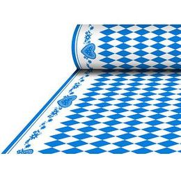 Papstar Tischdecke 84501 blau, weiß 118,0 cm x 25,0 m