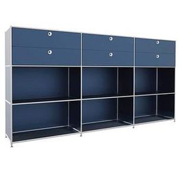 viasit Sideboard System4, 83916 violettblau 227,9 x 40,4 x 118,2 cm