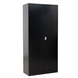 Gürkan Gürkan Putzmittelschrank 110092 schwarz 92,0 x 42,0 x 195,0 cm, aufgebaut