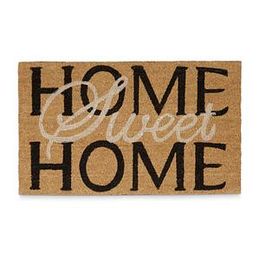 Relaxdays Kokosmatte HOME SWEET HOME braun 45,0 x 75,0 cm