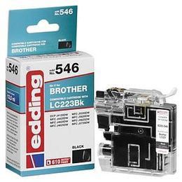 Edding EDD-546 schwarz Druckerpatrone kompatibel zu brother LC-223BK