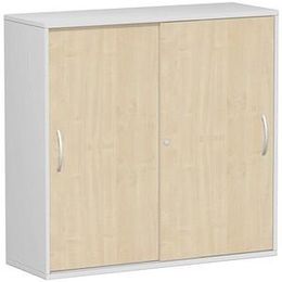 geramöbel geramöbel Schiebetürenschrank Flex, S-312353-AL lichtgrau, ahorn 2 Fachböden 120,0 x 42,5 x 118,2 cm