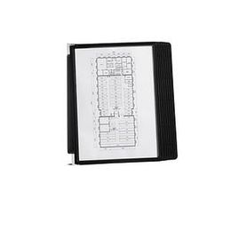 Durable Wand-Sichttafelsystem VARIO® MAGNET WALL 591801 DIN A4 schwarz mit 10 St. Sichttafeln