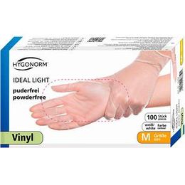 HYGONORM unisex Einmalhandschuhe IDEAL LIGHT weiß Größe M 100 St.