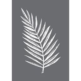 Rayher Siebdruckschablone Palmblatt grau