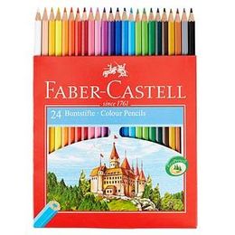 Faber-Castell CASTLE Buntstifte farbsortiert, 24 St.