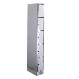 C+P CP Schließfachschrank S 2000 Classic lichtgrau 80700-10 S10000, 5 Schließfächer 24,0 x 48,0 x 195,0 cm