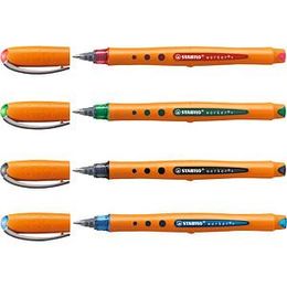 Stabilo worker®+ Tintenroller orange 0,5 mm, Schreibfarbe: farbsortiert, 4 St.
