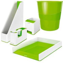 Leitz Schreibtischset WOW Duo Colour perlweiß/grün