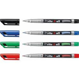 Stabilo Write-4-all Permanentmarker farbsortiert 0,4 cm, 4 St.