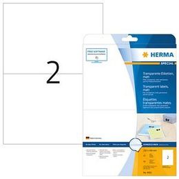 50 Herma Folienetiketten 4683 transparent 210,0 x 148,0 mm