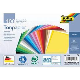 Folia Tonpapier farbsortiert 130 g/qm 100 Blatt