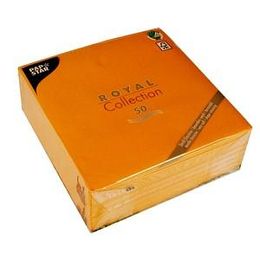 Papstar Servietten orange 3-lagig 20,0 x 20,0 cm 50 St.