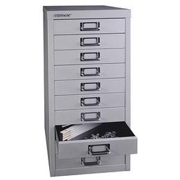 Bisley MultiDrawer™ L2910 Schubladenschrank silber 10 Schubladen 27,8 x 38,0 x 59,0 cm