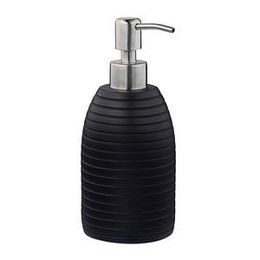 Relaxdays Seifenspender 10031053_46 schwarz Polyresin 300,0 ml