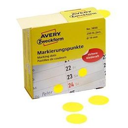 Avery Zweckform Klebepunkte 3856 gelb Ø 19,0 mm