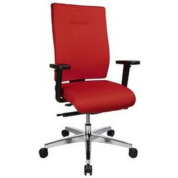 Topstar Bürostuhl Sitness 70, PS79BH W51 Stoff rot, Gestell alu