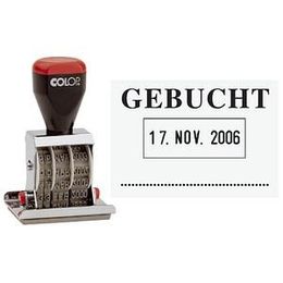 Colop Datumstempel mit Text "Gebucht" 04060/L3