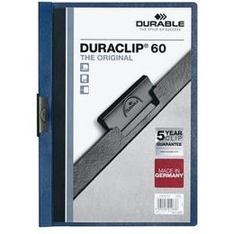 25 Durable Klemmhefter DURACLIP dunkelblau