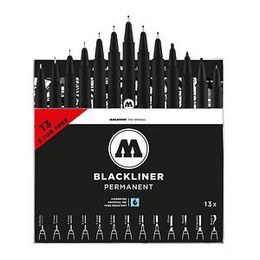 MOLOTOW Fineliner-Set schwarz, 13 Set