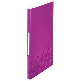 Leitz WOW Sichtbuch DIN A4, 40 Hüllen violett-metallic