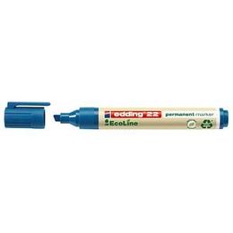 Edding 22 EcoLine Permanentmarker blau 1,0 - 5,0 mm, 10 St.