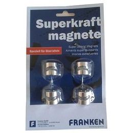 4 Franken Magnethaken silber 1,6 x 1,6 cm